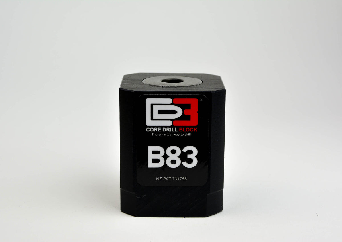 B83 – Fits 83mm Core Bit – Standard Block (Metric) — Core Drill Blocks